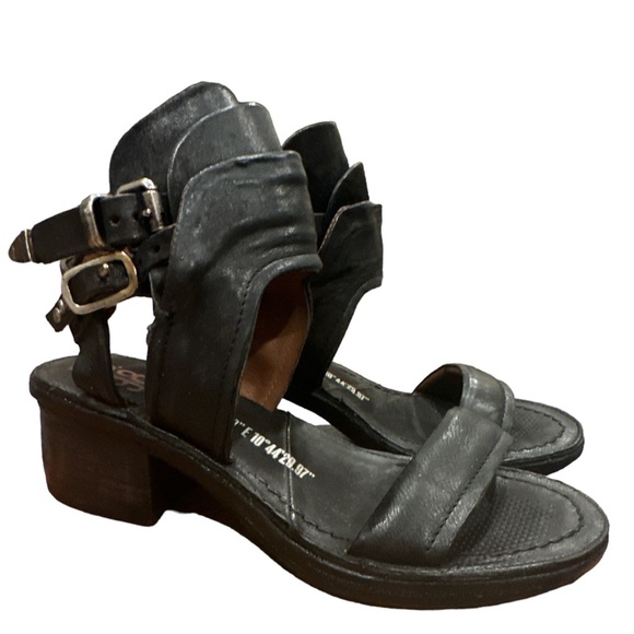Free People | Shoes | As98 Sandals Gladiator Strappy Black Artisan ...